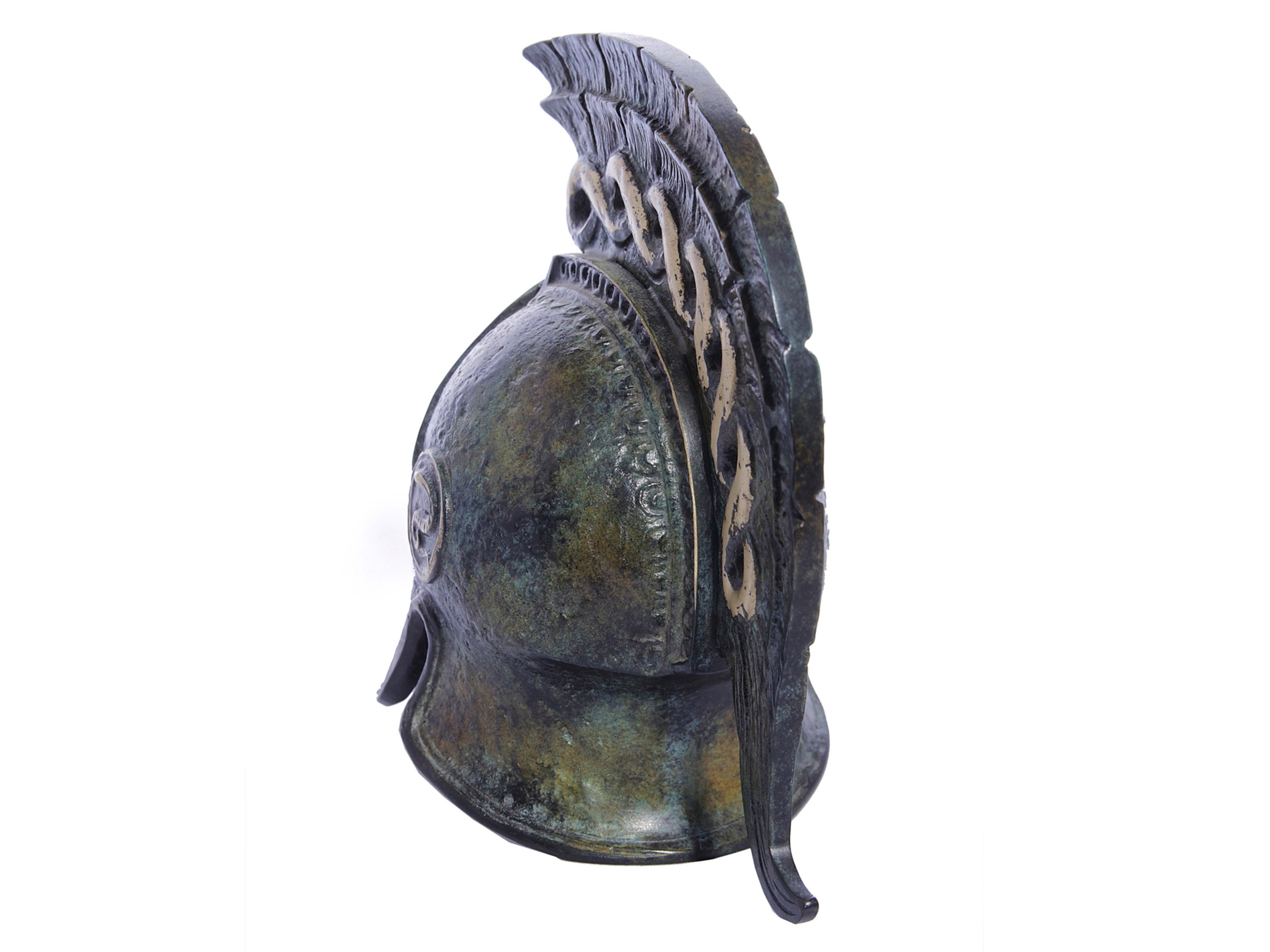 Greek Bronze Helmet Statue From Argos Handmade Ancient Greek - Etsy Canada