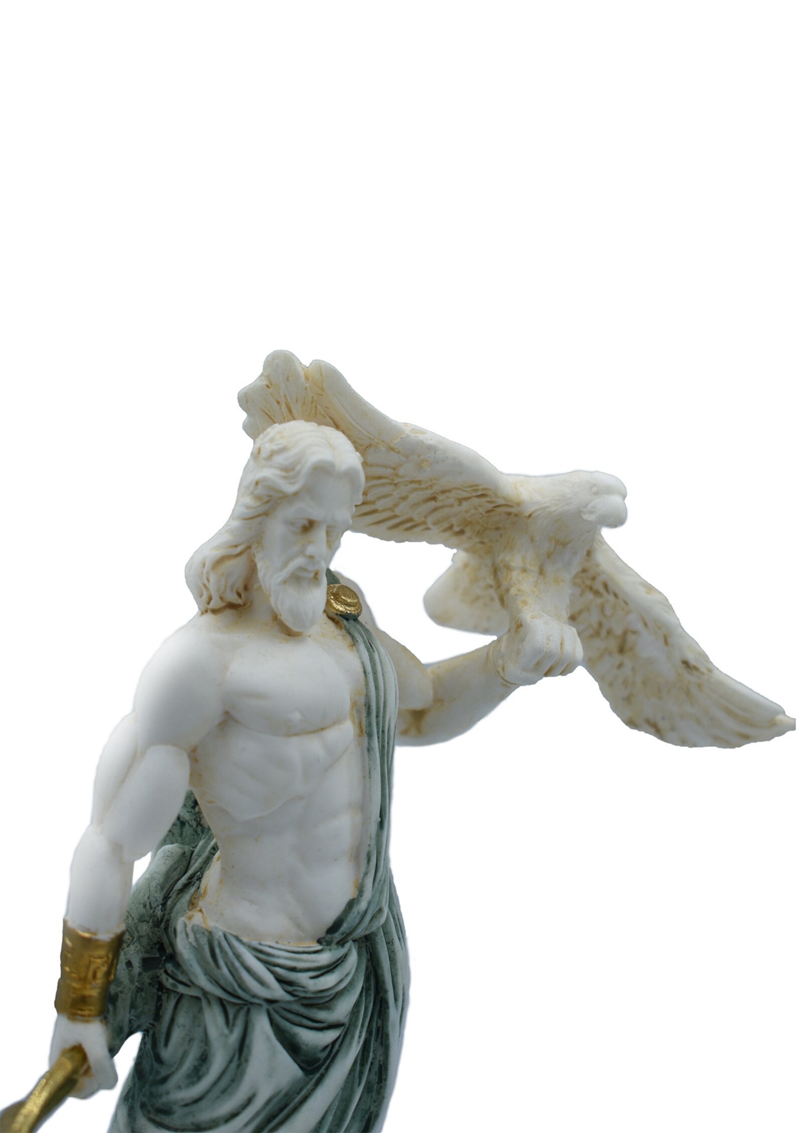 Statue de Zeus avec un aigle et son tonnerre Jupiter Père - Etsy France