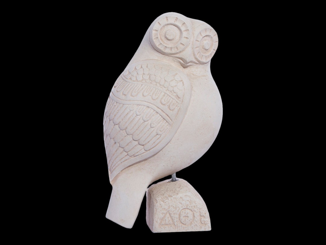Owl of Athens Statue, Noctua, Symbol of Wisdom & Goddess Athena ...