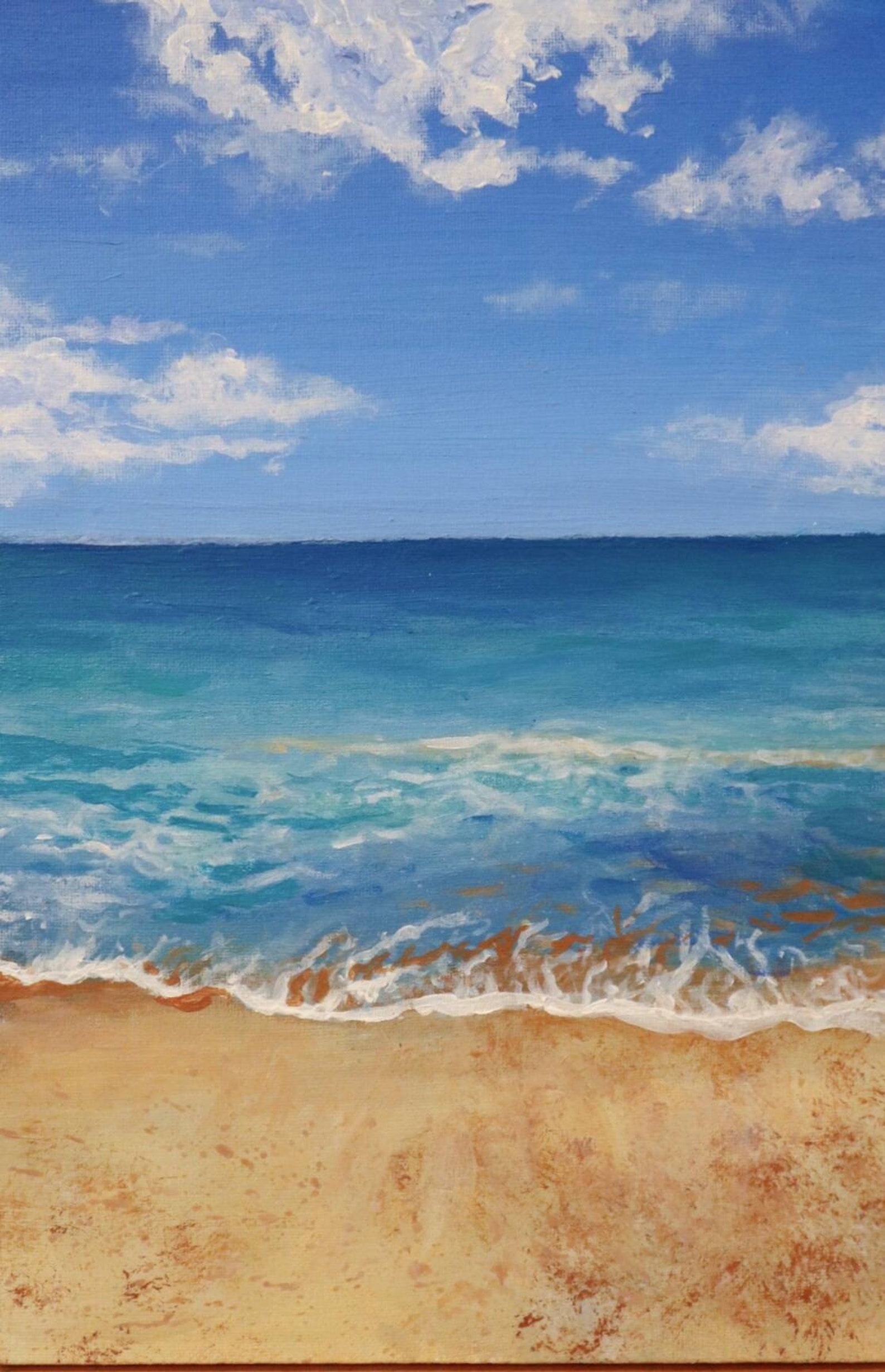 Acrylic Oceanscape Painting of Takapuna Beach - Etsy UK