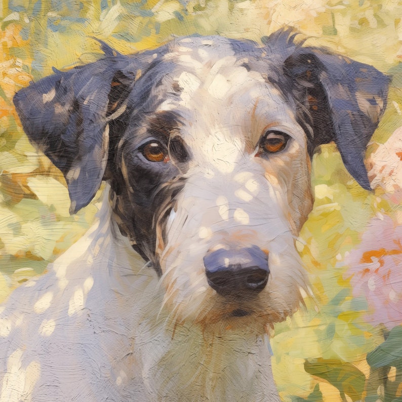 Custom Pet Oil Painting on Canvas From Photo, Dog Portrait, Hand ...