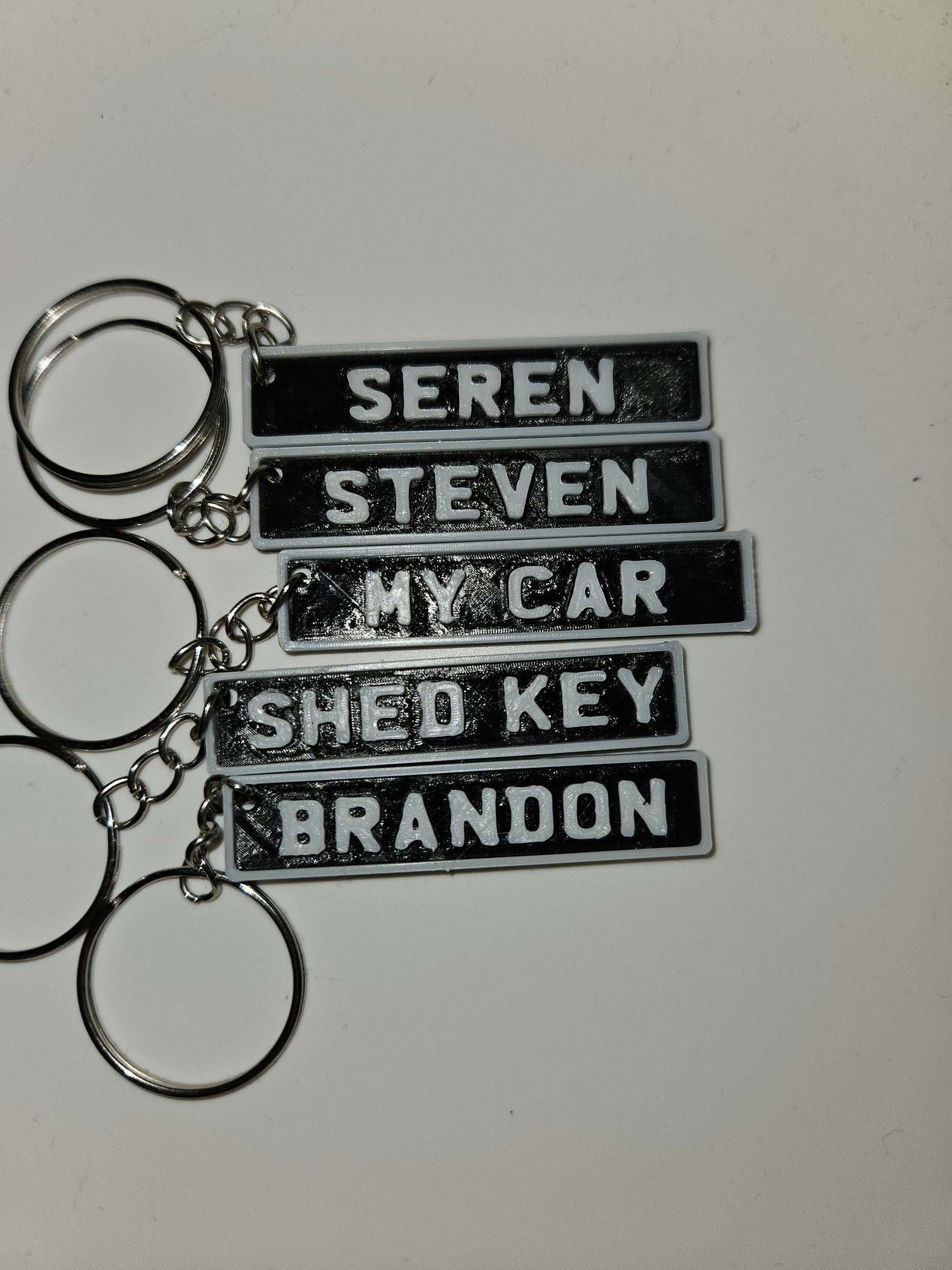 3d Printed Car Number Plate Keyring License Plate Keyring Personalized ...