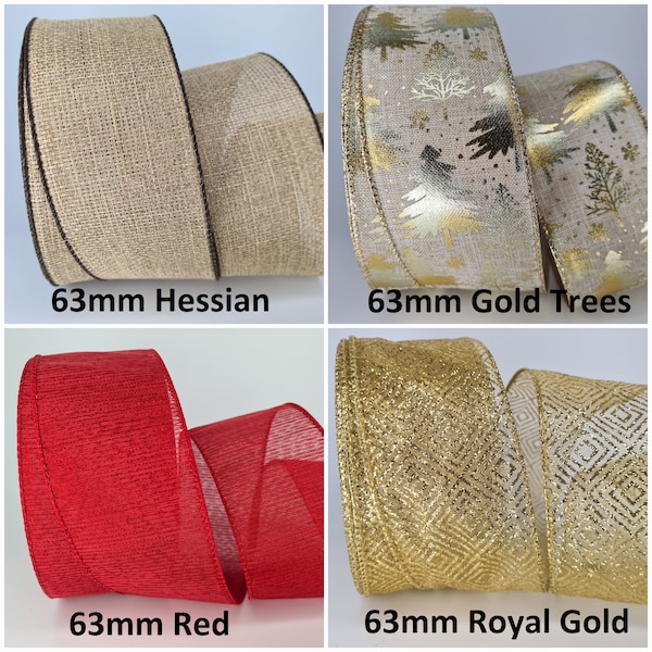 Wide Christmas Ribbon - Etsy