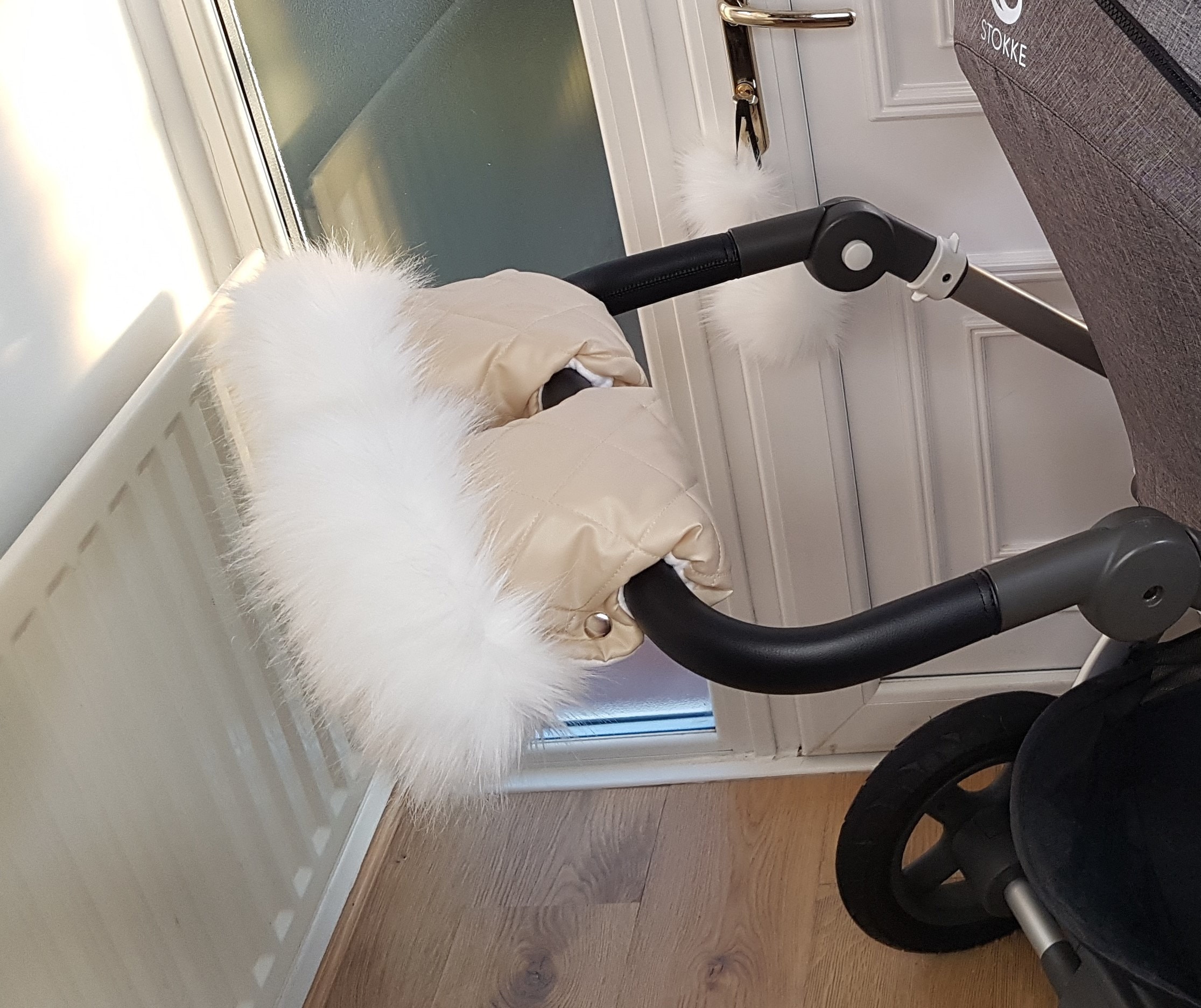 Baby Pram Cream Manoplas de mano Kit de invierno con calentadores de ...