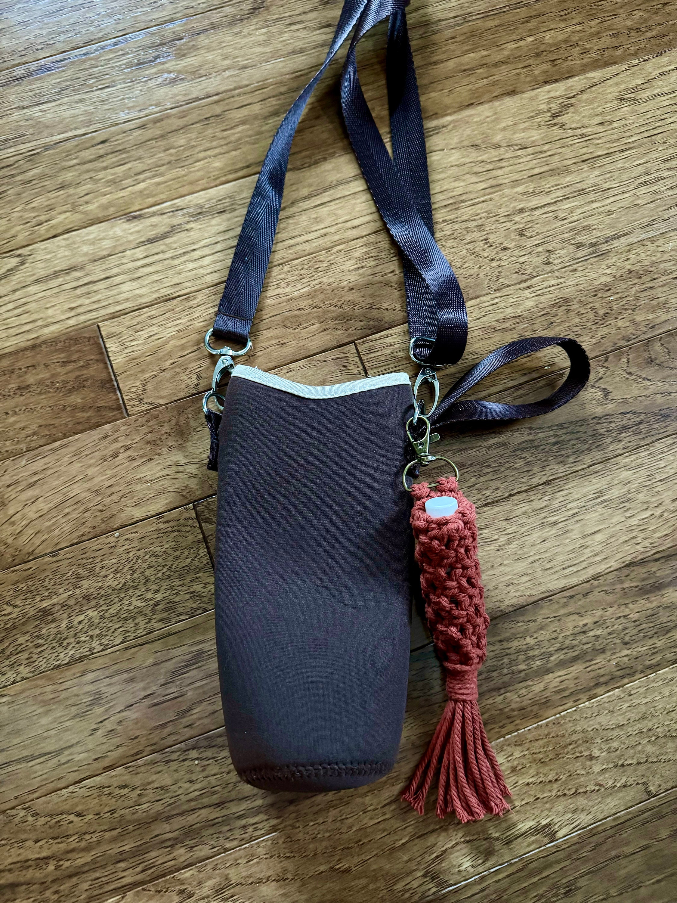 Clip on Macrame Lip Balm Holder - Etsy