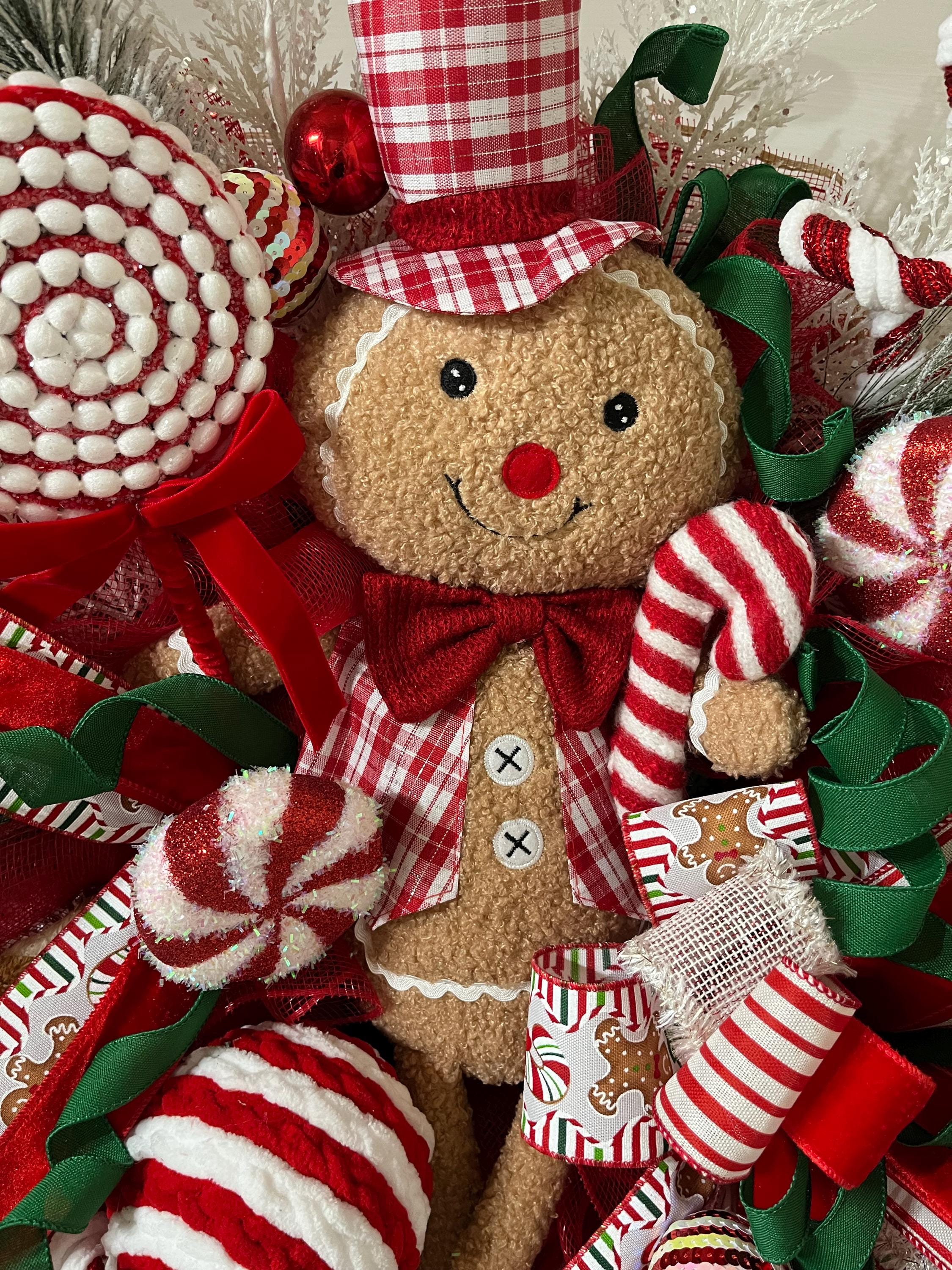 Christmas Wreath, Gingerbread Wreath, Gingerbread Christmas, Christmas ...