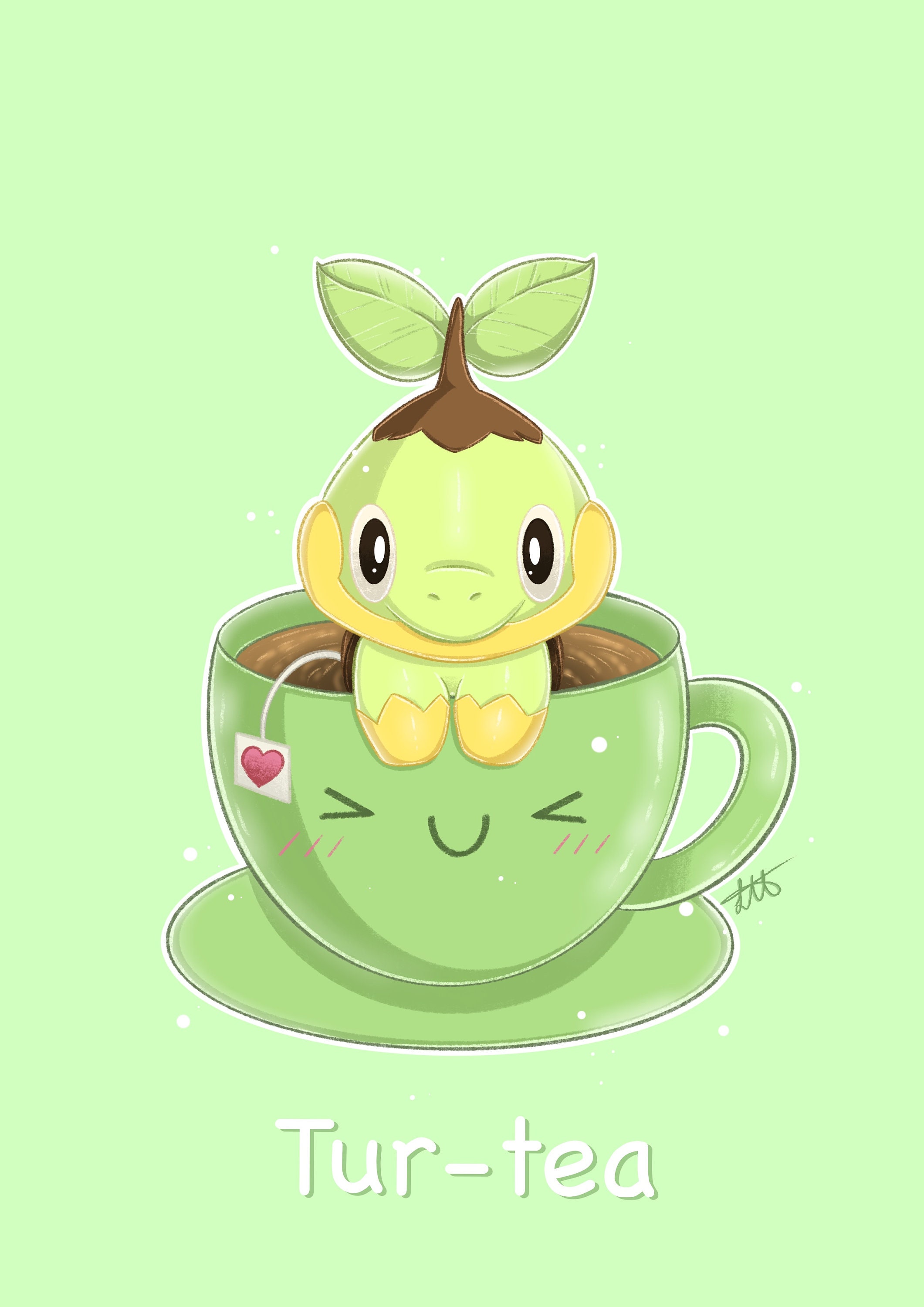 Printable Tur-tea Poster A4 Tur-tea pokemon Digital Print pokemon ...