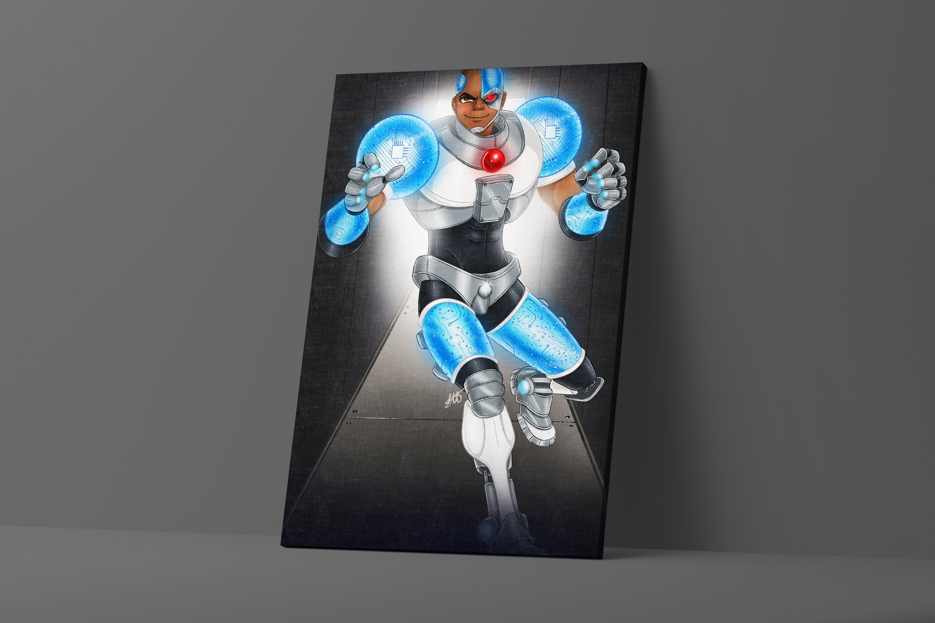 Printable Cyborg Poster A4 Cyborg teen Titans Digital Print teen Titans ...