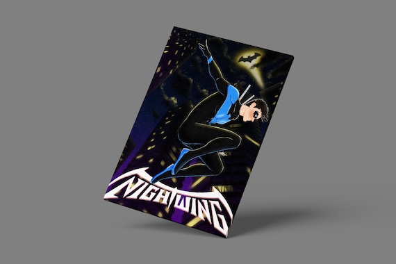 Nightwing Digital Art A4 | Etsy
