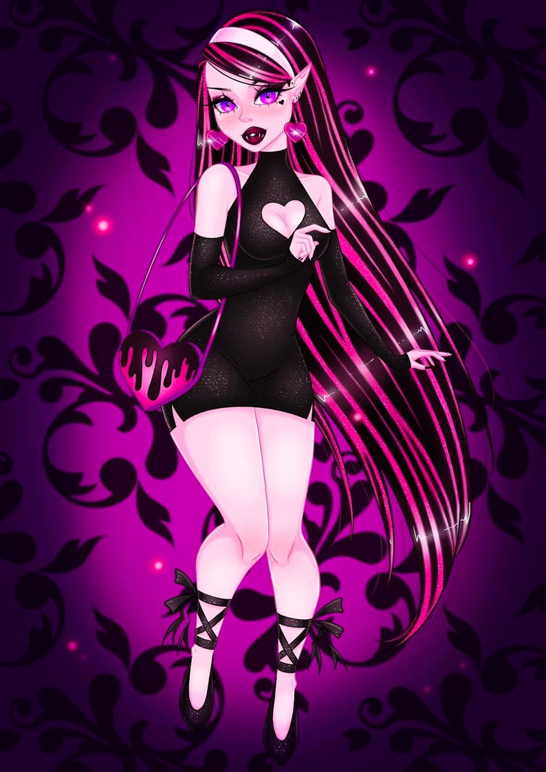 Printable MH Dracula's Daughter valentine's Day Special Poster A3 MH Digital Print Instant ...