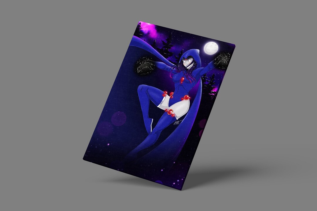 Printable Raven Poster A4 Raven teen Titans Digital Print teen Titans ...