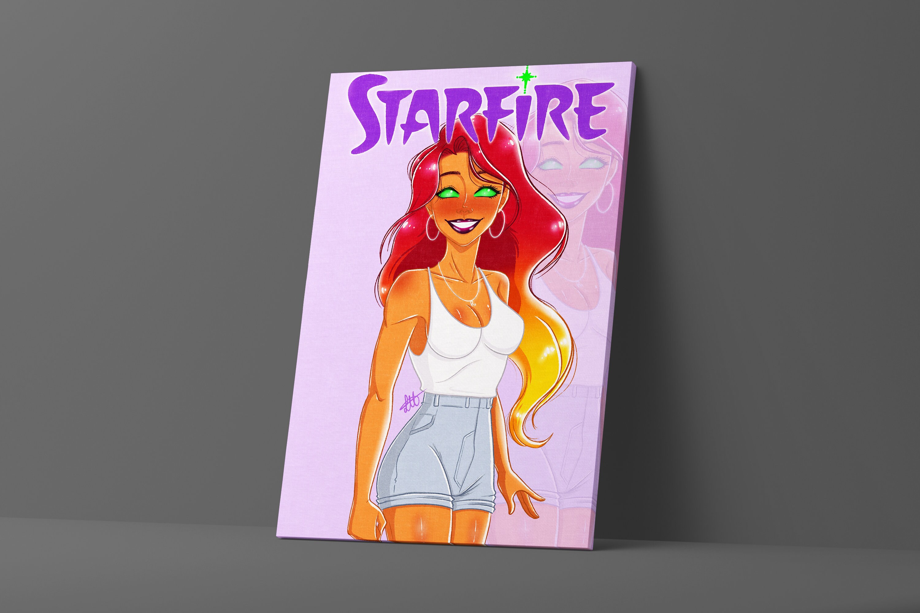 Printable Starfire casual Poster A4 Starfire teen Titans Digital Print ...