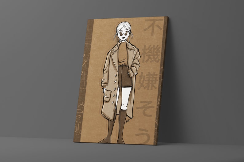 Printable OC Sienna Poster A4 Sienna original Artwork Digital Print ...