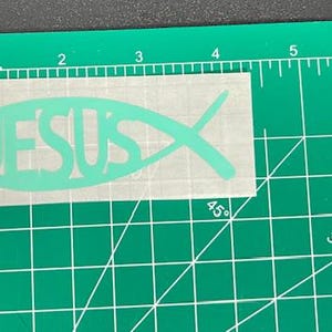 Jesus Fish Vinyl Decal - Christian Car Sticker - Etsy