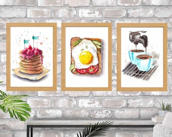 Breakfast Art | Etsy