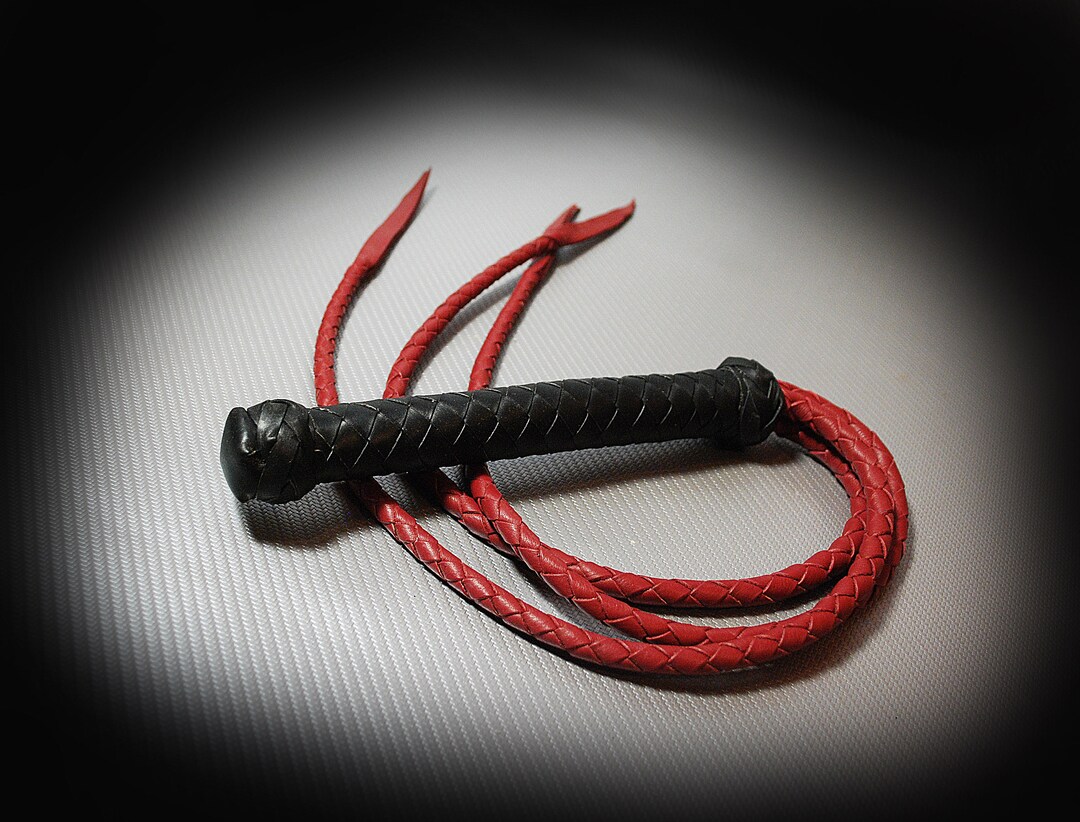 3 Whiplashes SM Triple Leather Whip - Etsy