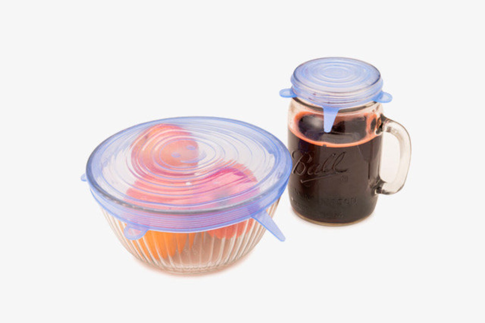 Silicone Container Stretch Lids (10 Pack), Flexible, Eco Friendly ...