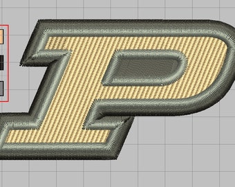 Letter P Embroidery - Etsy