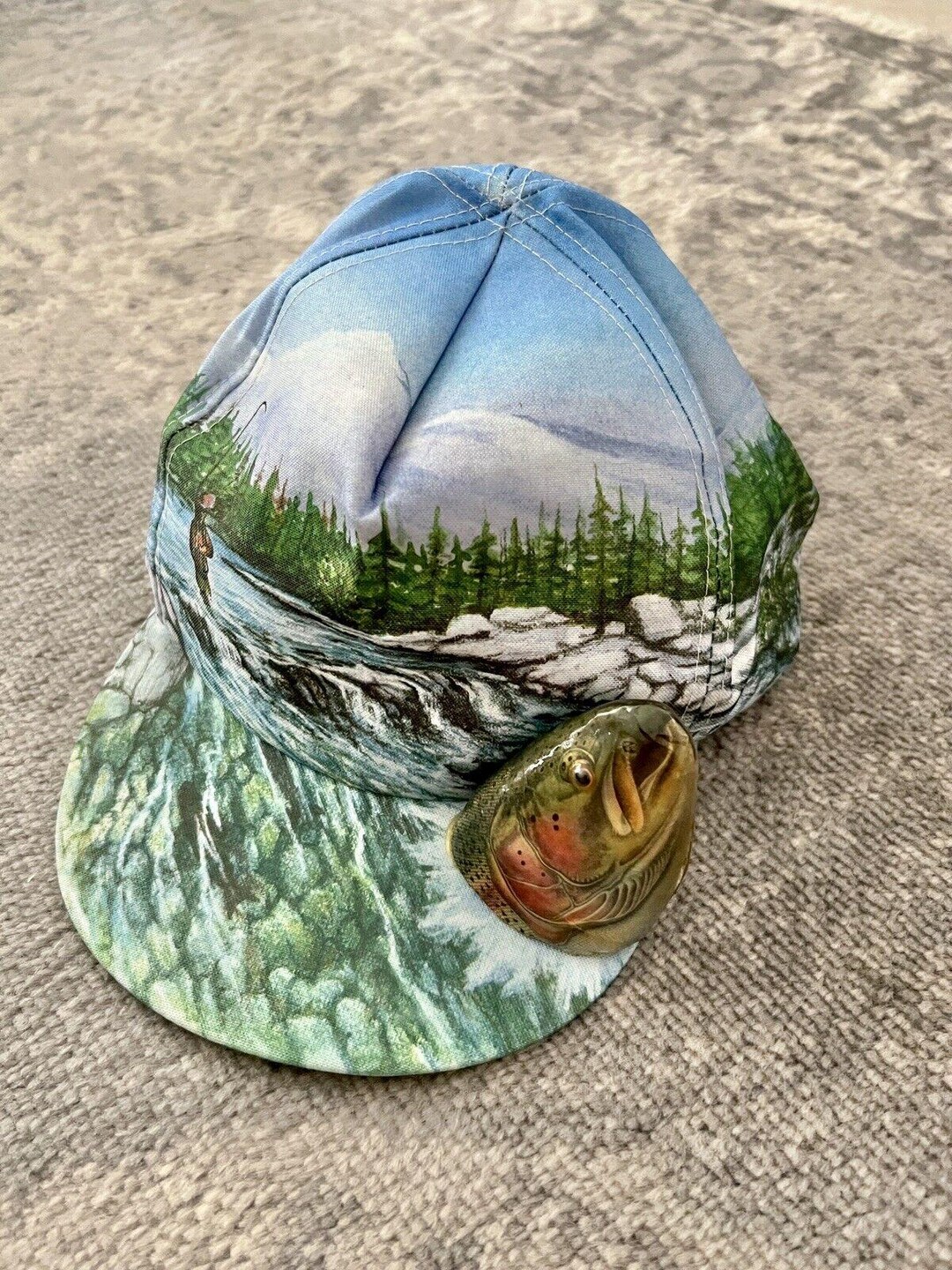 Salamander 1993 Vintage 3D Trout Fisherman Hat Orvis Filson Fishing ...