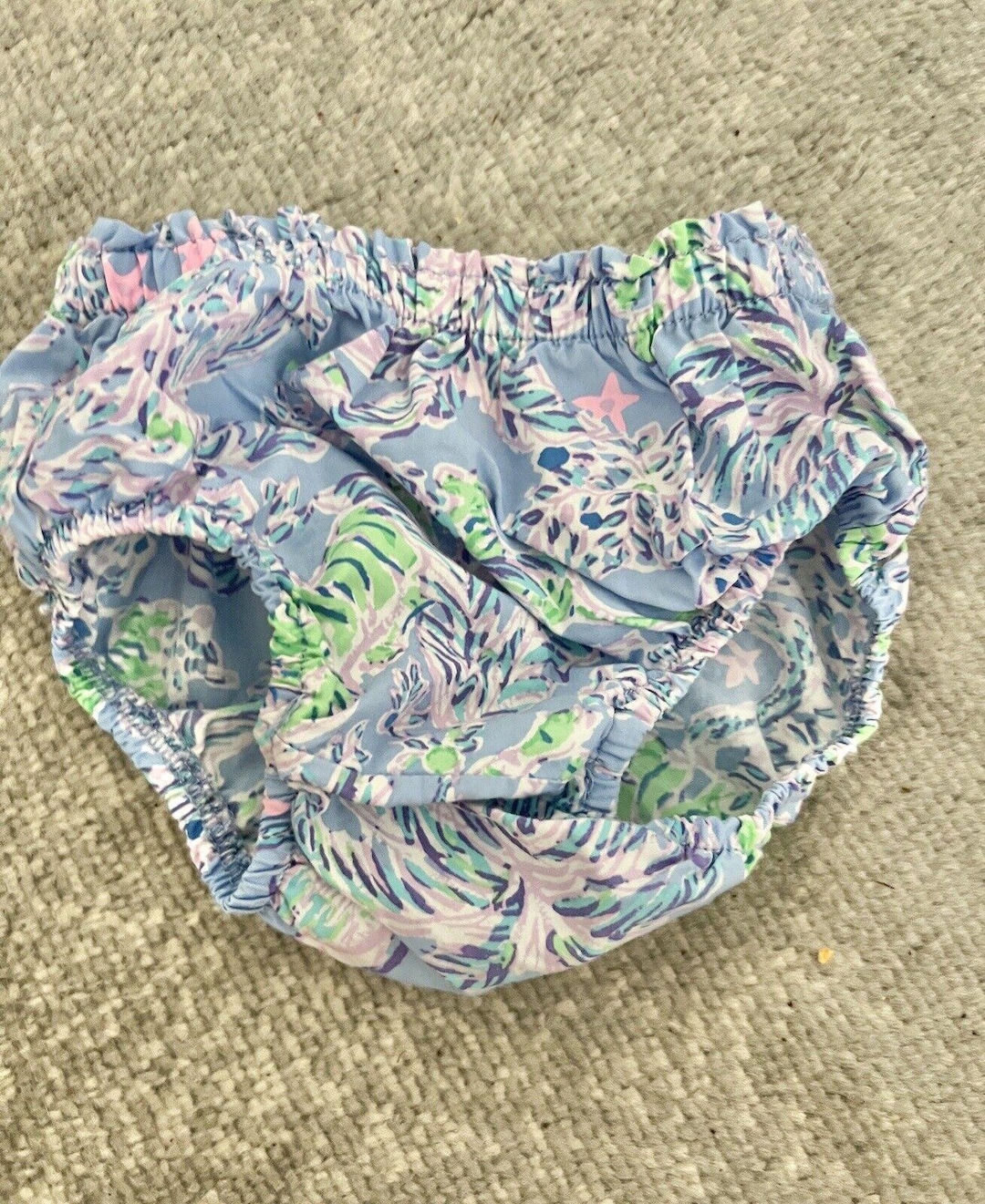Lilly Pulitzer Bloomers Diaper Cover 6-12 Months Green Tiger Blue Pink ...