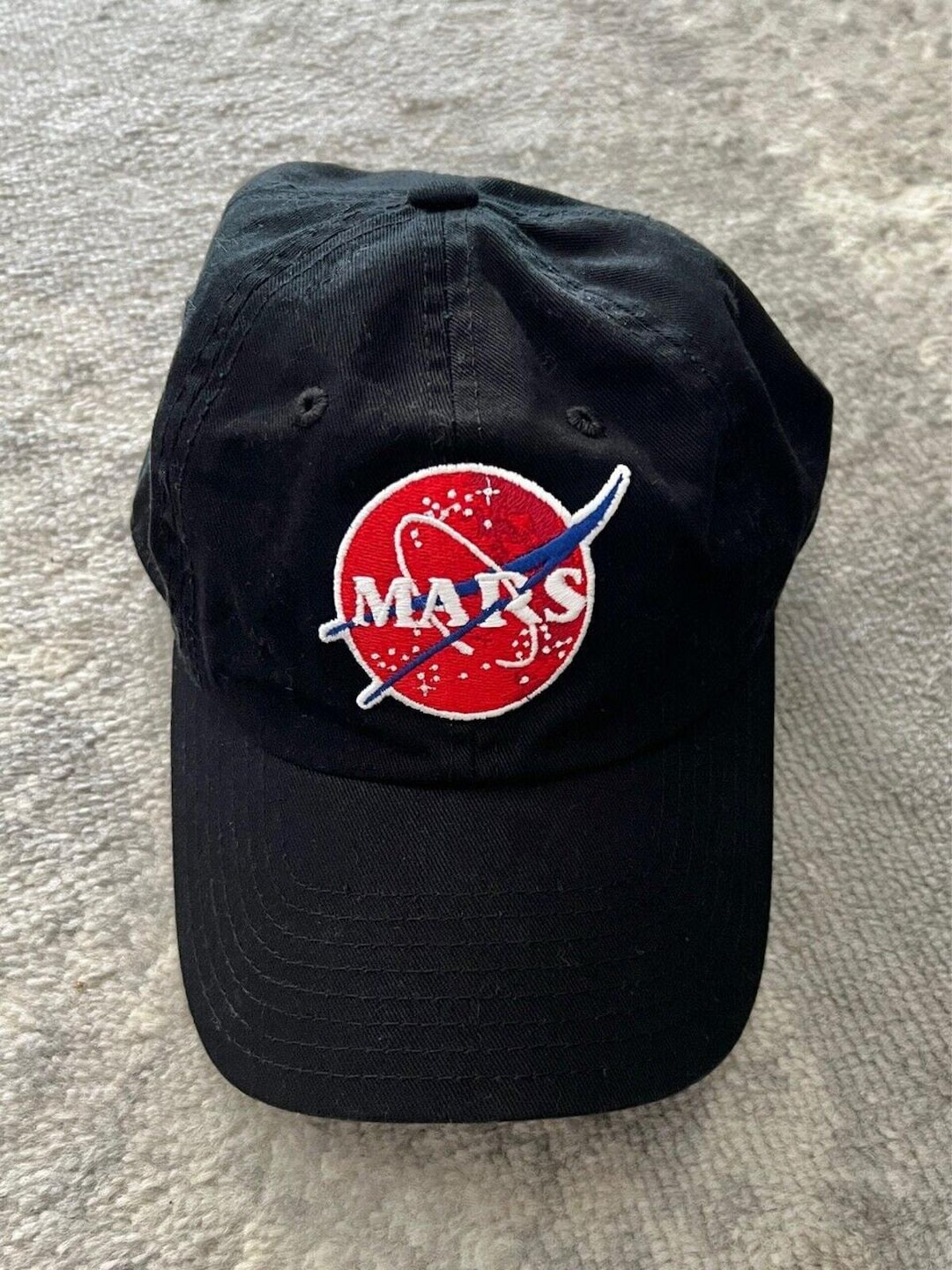 Mars NASA Logo Hat American Needle Hard to Find Baseball Cap Black Elon ...