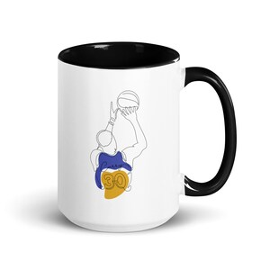 Steph Curry Shooting Mug With Colour Inside | Golden State Warriors Mug ...