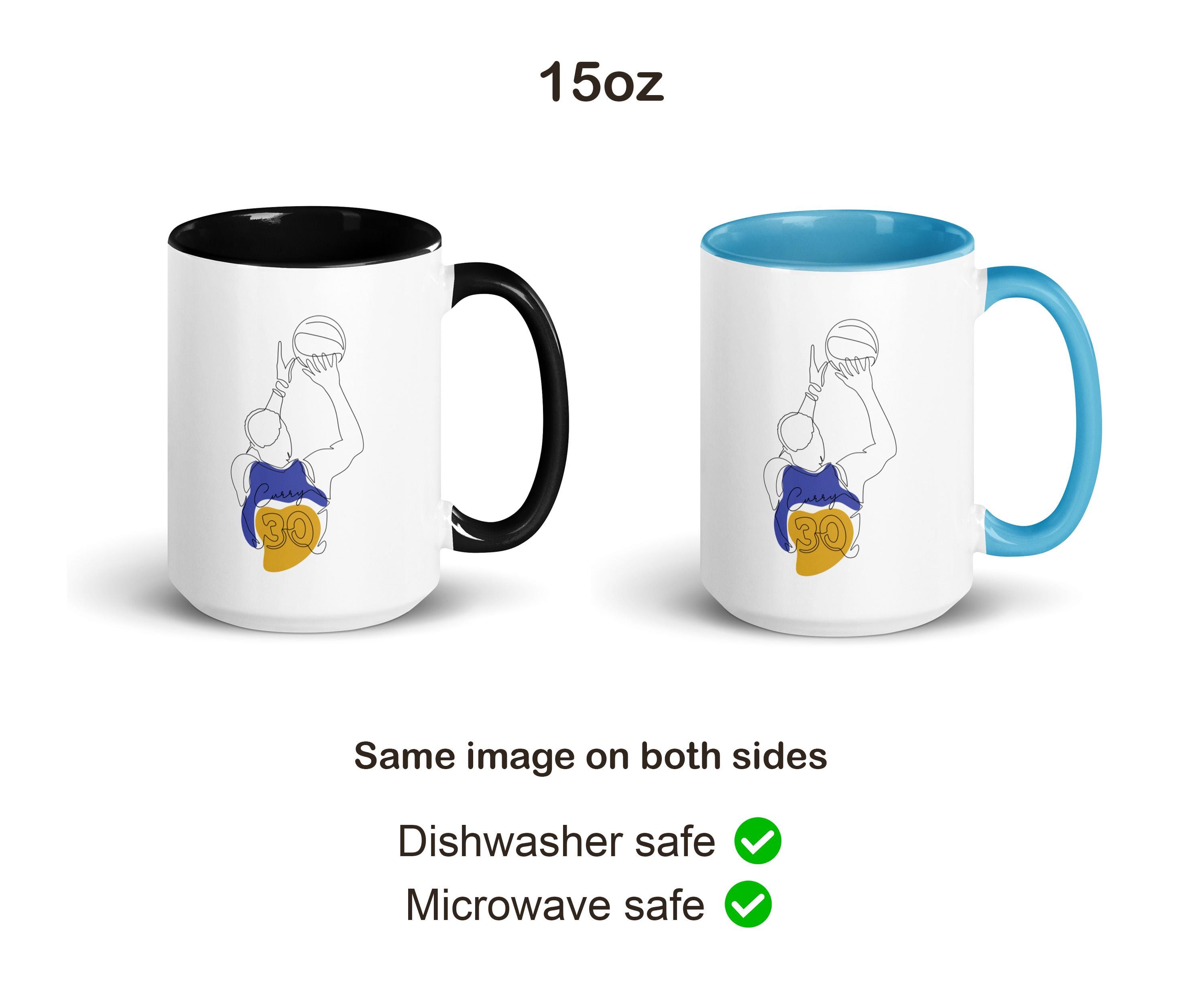 Steph Curry Shooting Mug With Colour Inside | Golden State Warriors Mug ...