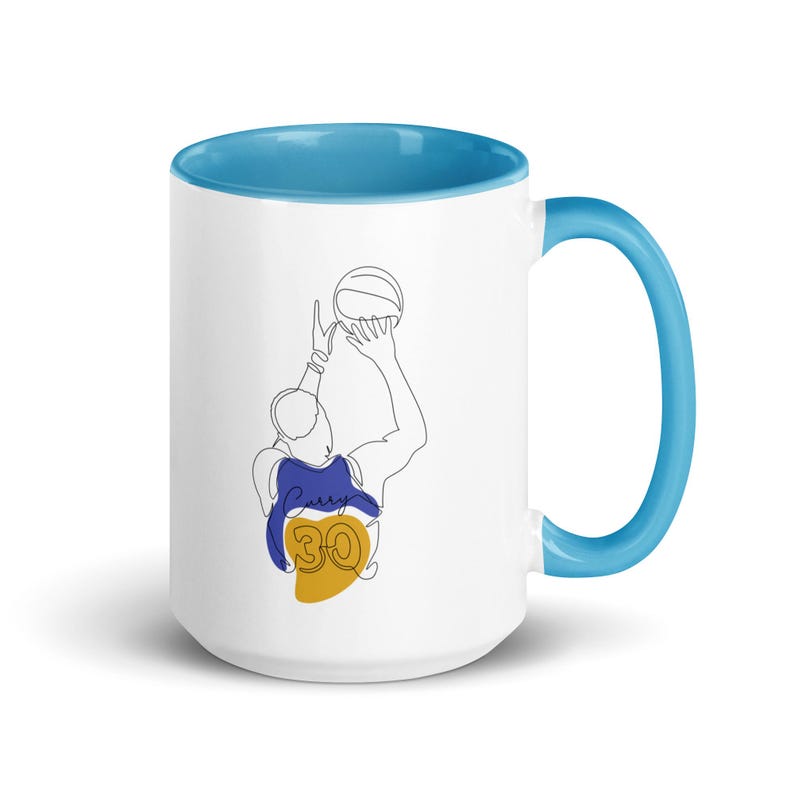 Steph Curry Shooting Mug With Colour Inside | Golden State Warriors Mug ...