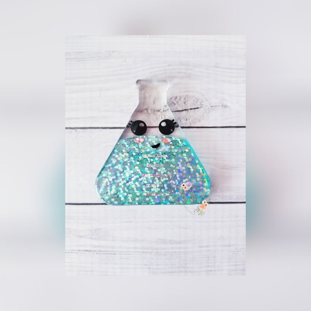 Glitter Beaker Badge Reel - Etsy