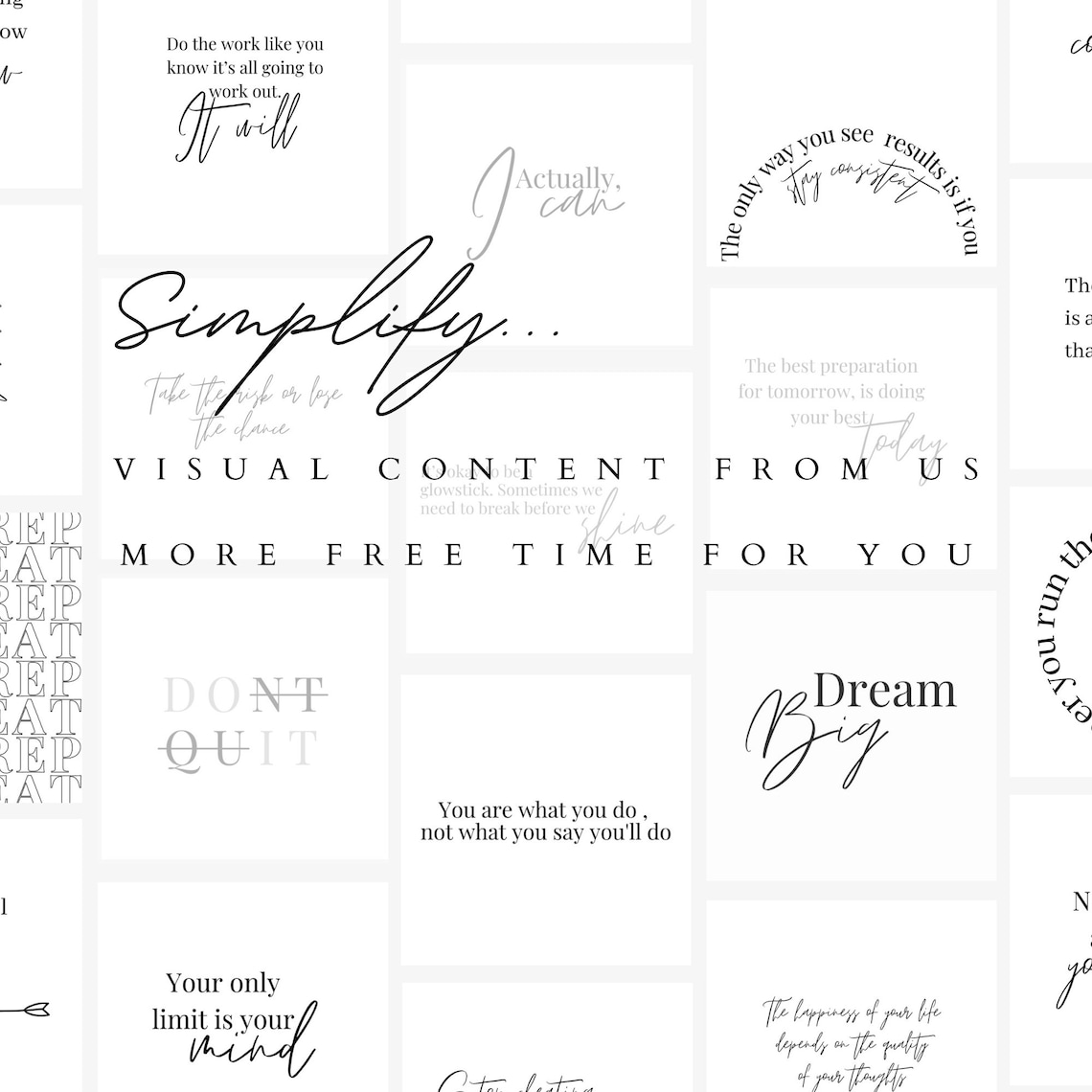 100 Instagram Inspirational Quote Pack Editable Quote - Etsy