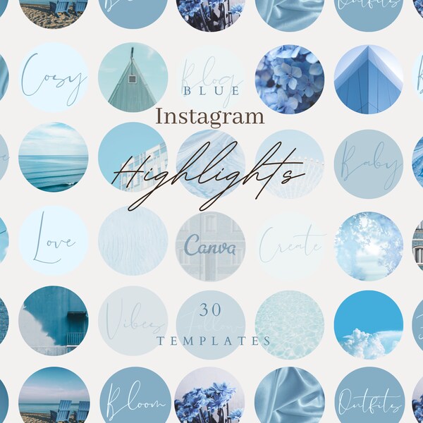 Blue Highlights - Etsy