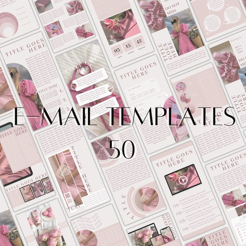 E-mail Template Canva Digital E-mail Marketing Design - Etsy