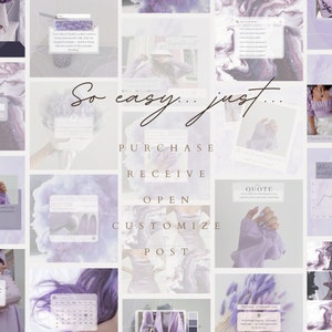 50 Purple Instagram Post Templates Canva Templates Engaging Templates ...