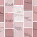 100 Social Media Quote Bundle Blush Pink Quote Templates for - Etsy