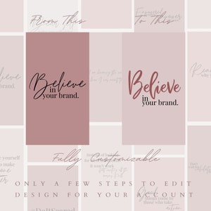 100 Social Media Quote Bundle Blush Pink Quote Templates for Instagram ...