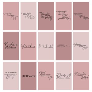 100 Social Media Quote Bundle Blush Pink Quote Templates for Instagram ...