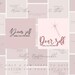 100 Social Media Quote Bundle Blush Pink Quote Templates for - Etsy