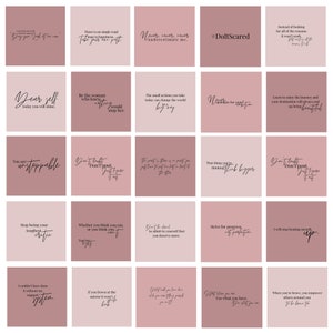 100 Social Media Quote Bundle Blush Pink Quote Templates for Instagram ...