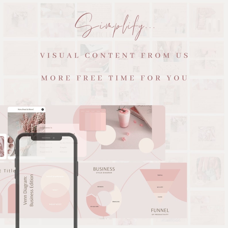Pink Instagram Branding Kit Instagram Brand Carousel Posts - Etsy