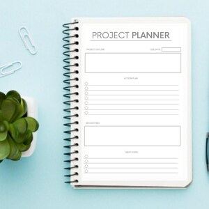 Project Planner Printable Available in A4, A5 and Letter Sizes A5 ...