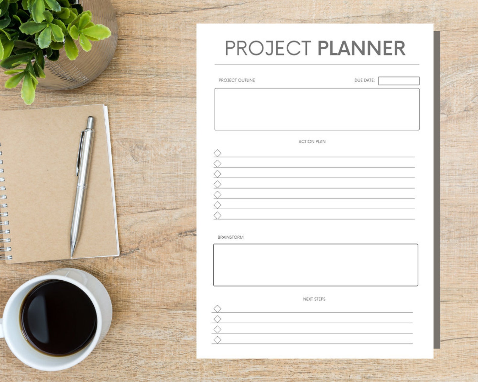 Project Planner Printable Available in A4, A5 and Letter Sizes A5 ...