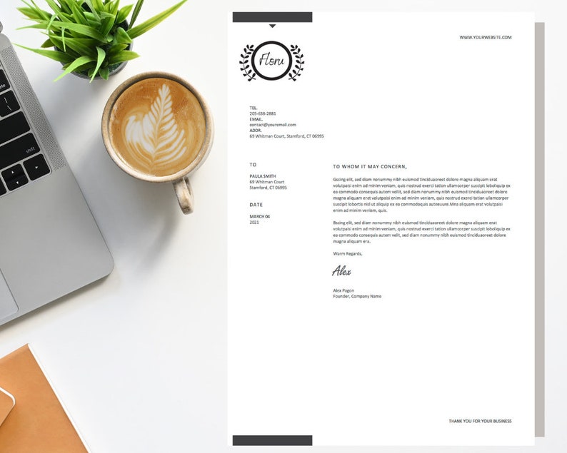 letterhead-template-editable-in-ms-word-modern-business-etsy-canada