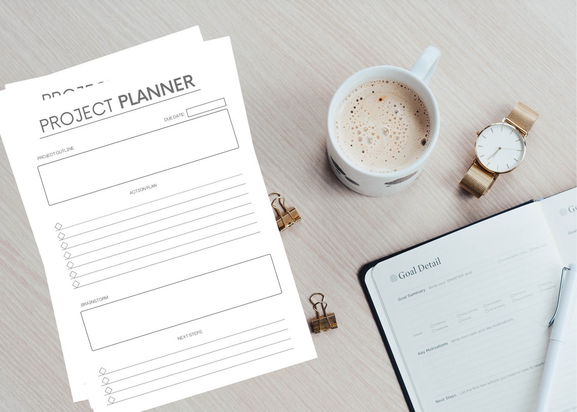 Project Planner Printable Available in A4, A5 and Letter Sizes A5 ...