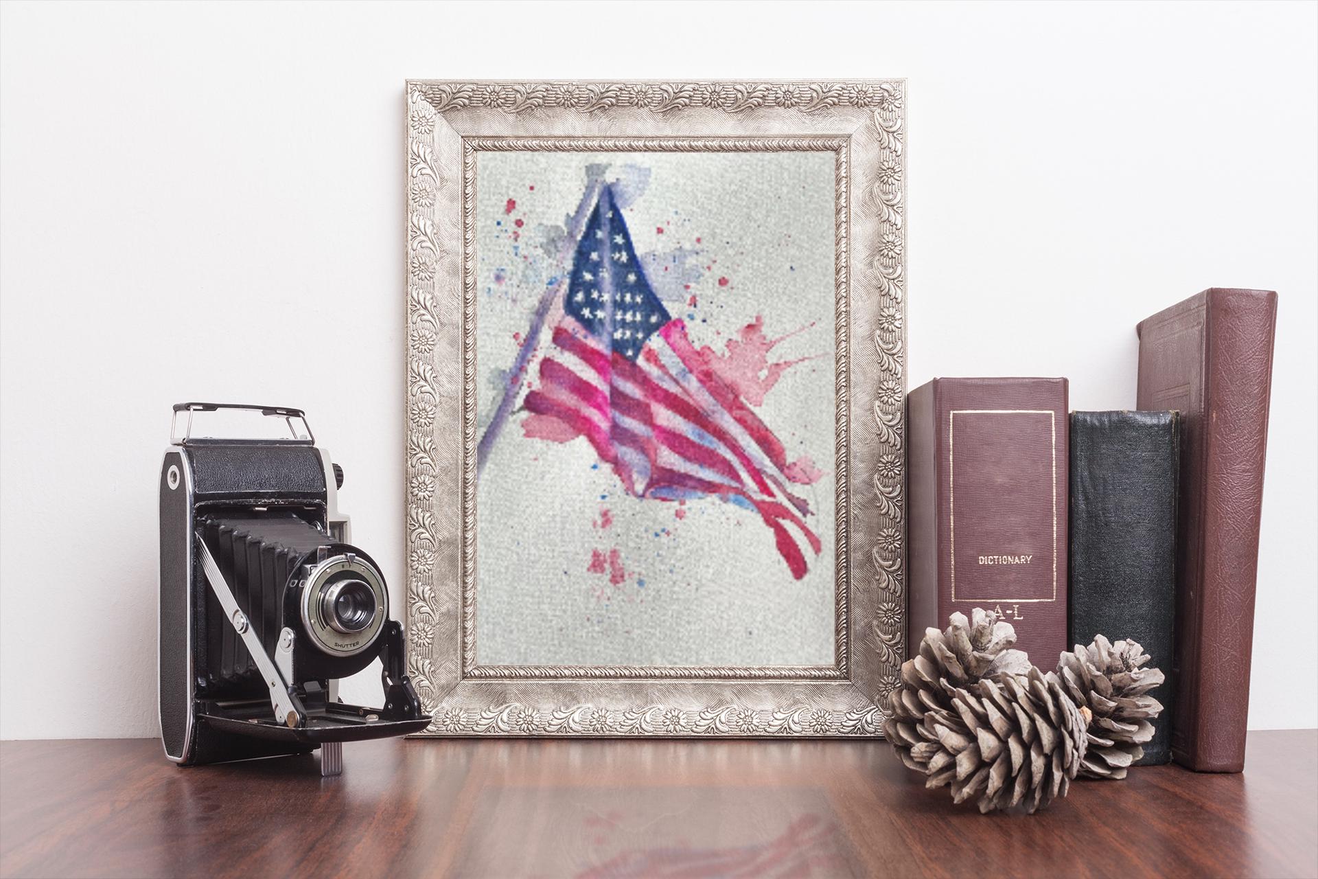 American Flag Print - Etsy