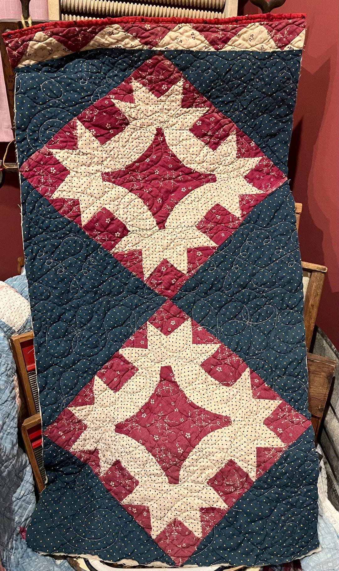 Vintage Quilt Piece, Antique Quilt Piece, Cutter Quilt Piece ...