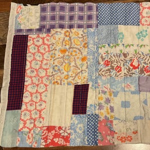 Vintage Quilt Piece, Antique Quilt Piece, Cutter Quilt Piece ...