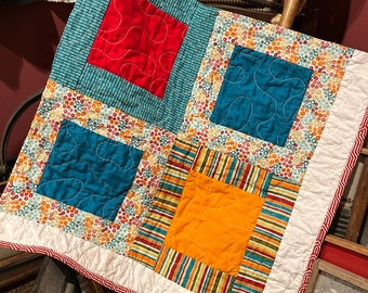 Vintage Quilt Piece, Cutter Quilt Piece, Hand Quilted, Repurposed ...