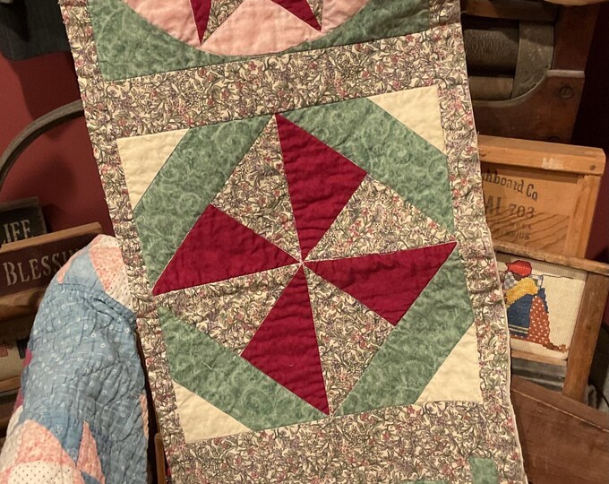 Vintage Quilt Piece, Cutter Quilt Piece, Repurposed, Primitive ...