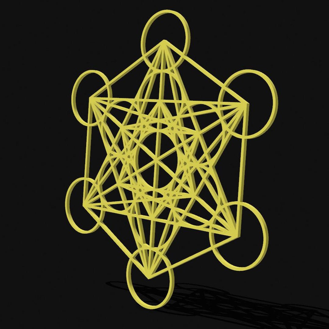 Metatrons Cube STL File for 3D Printing - Etsy