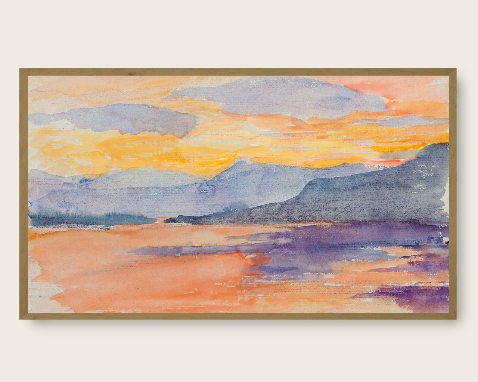 Eclectic Frame TV Gallery Wall Set Vintage Oil Painting - Etsy